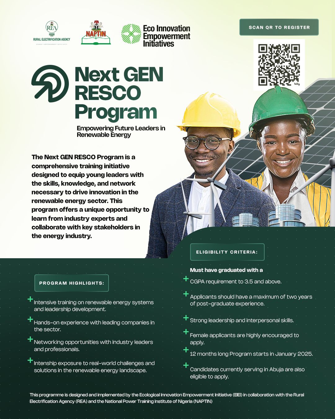 FG Launches NEXT GEN RESCO to Train 60 Youths on Renewable Energy ...